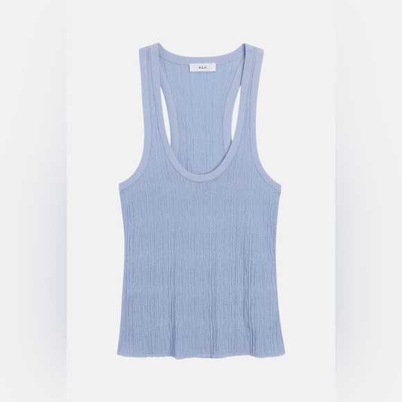 A.L.C. | Tops | Nwt Alc Iris Fine Cotton Knit Tank Sky Blue | Poshmark